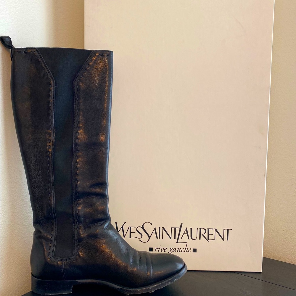 Black Ysl Boots - Gem